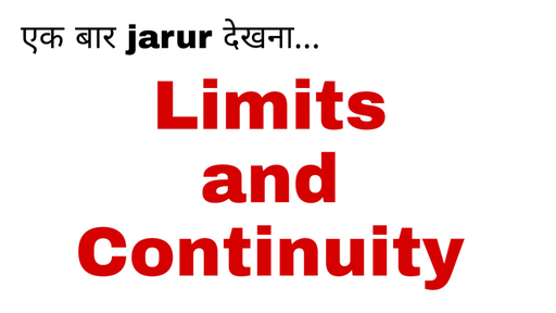 Iit Jee Course Overview Of Limits And Continuity In Hindi Offered
