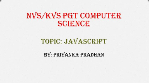 Teaching Superpack Nvskvs Computer Science Javascript Part 5 In