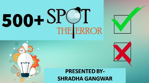 Ssc Exams Non Technical Railway Exams Error Spotting Questions 1