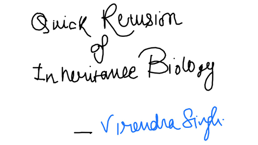 Csir Ugc Net Hindi Quick Revision Of Inheritance Biology Unit 8