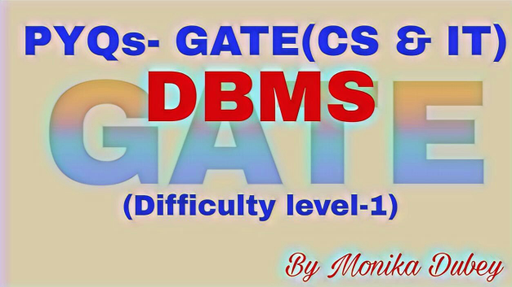 Gate Cs And It Hindi Pyqs Dbms Difficulty Level 1 Gate Cs