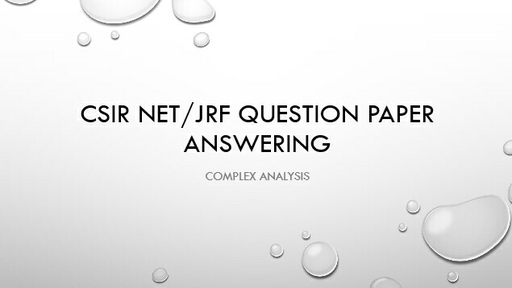 Csir Ugc Net Complex Analysis For Csir Ugc Net By Unacademy
