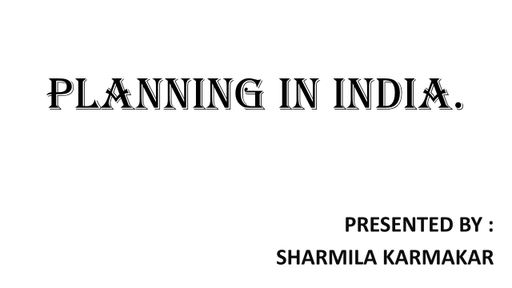 West Bengal State Exams - History Of Planning (1934, 1938, Bombay Plan ...