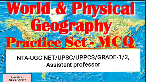 Nta Ugc Net And Set Exams Physical Geography Mcq Set 5previous Solve