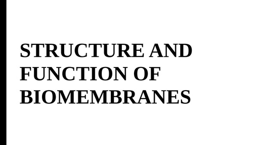 Csir Ugc Net Hindi Structure And Function Of Biomembranes Csir