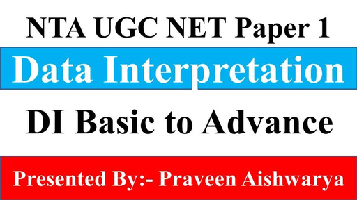 Nta Ugc Net And Set Exams Data Interpretation Di Basics To Advance