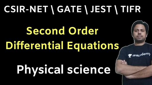 Csir Ugc Net Gate Question Second Order Differential Equation Offered