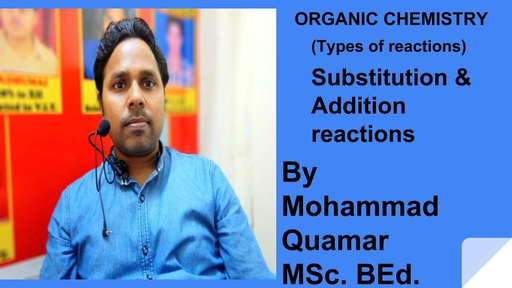 Iit Jee Types Of Reaction Substitution Reaction Lecture 6 Offered