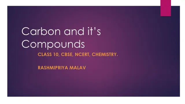 Carbon And Its Compounds Cbse Class 10 Unacademy