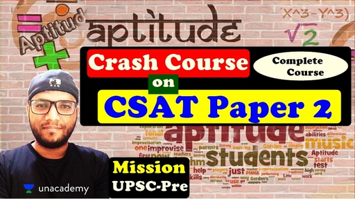 Upsc Cse Gs Hindi Csat Paper 2 Crash Course For Upsc Cse By Unacademy