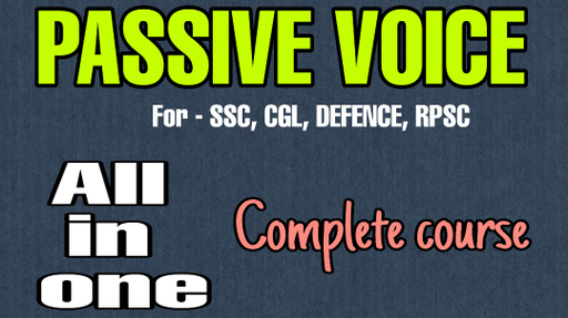 Ssc Exams Non Technical Railway Exams Class 1 Passive Voice In