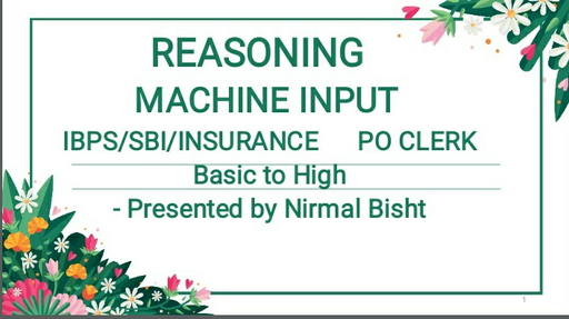 Bank Exams - Machine Input - Basic to High - Word Based (in Hindi) Offered by Unacademy