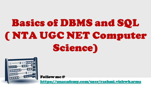 Nta Ugc Net And Set Exams Data Base Management System Dbms And Sql