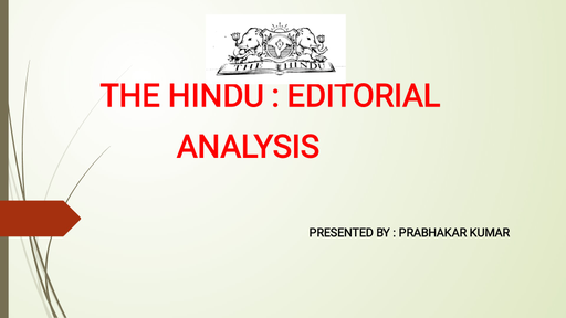 Upsc Cse Gs The Hindu Editorial Analysis Offered By Unacademy