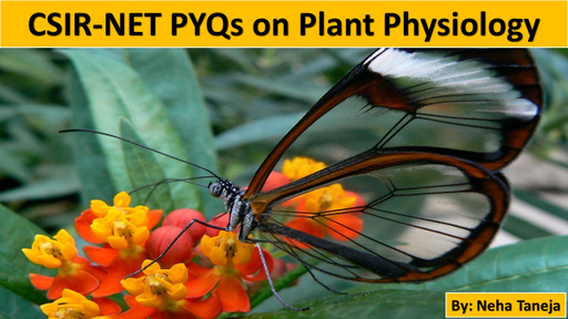 Csir Ugc Net Csir Net Questions On Plant Physiology By Unacademy
