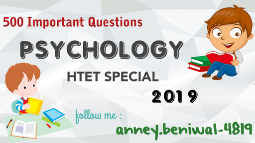 HPSC - Part-8 Psychology 500 Important Questions (in Hindi) Offered by ...