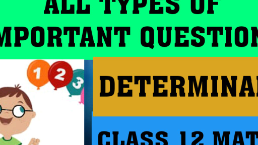Cbse Class 12 Determinant Singular And Non Singular Matricesin Hindi