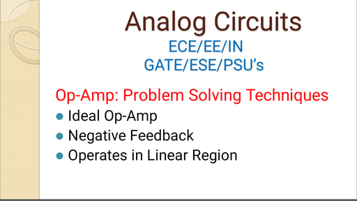 GATE & ESE - Problem Solving Techniques for Op-Amp: GATE(ECE) by Unacademy