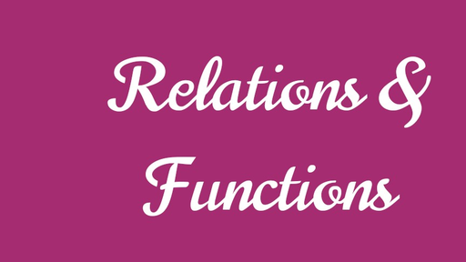 Cbse Class 12 Basics Of Relation And Functions A In Hindi Offered