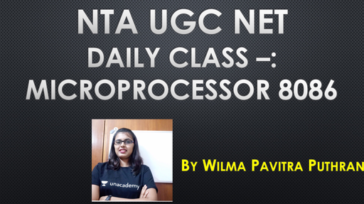 Nta Ugc Net And Set Exams Microprocessor 8086 Architecture 2 Offered By Unacademy