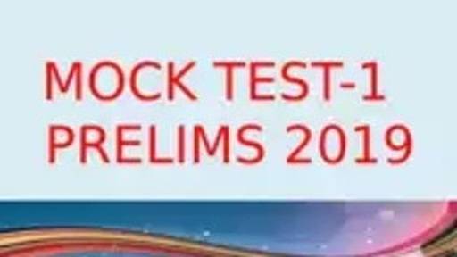 Upsc Cse Gs Part 15 Mock Test Offered By Unacademy