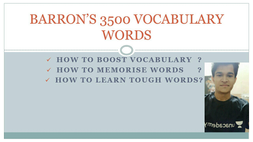 Bank Exams - Lesson -5 Barron's 3500 Vocabulary Words (in Hindi ...