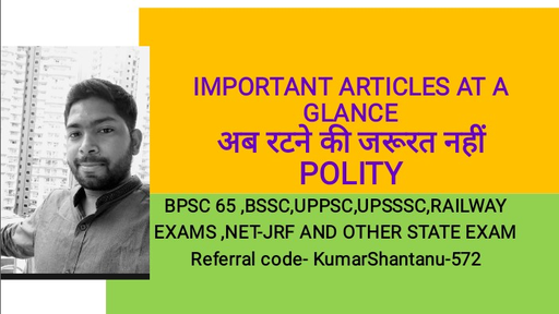Bihar State Exams Important Articles Polity And Bpsc 64 Questions In